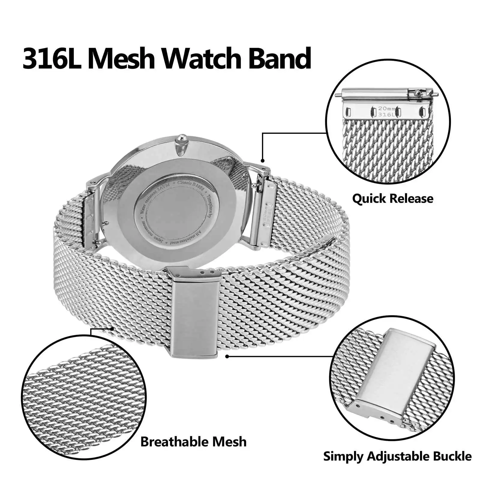 ELEGANT | METAL MESH WATCH BAND