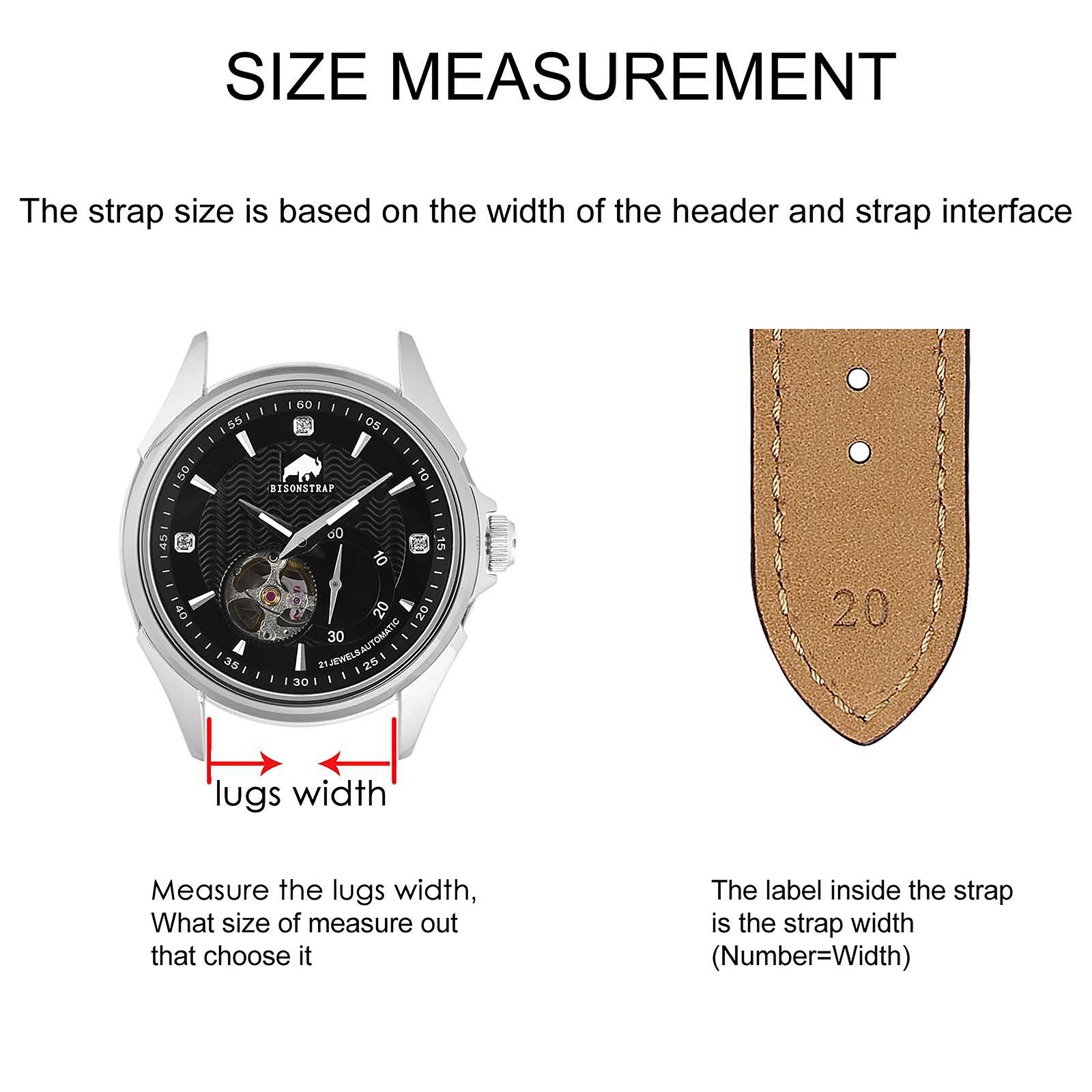 GENERAL | CRAZY HORSE LEATHER WATCH STRAP SILVER BUCKLE